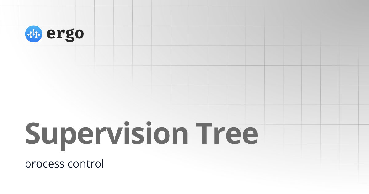 Supervision Tree | Ergo Framework documentation